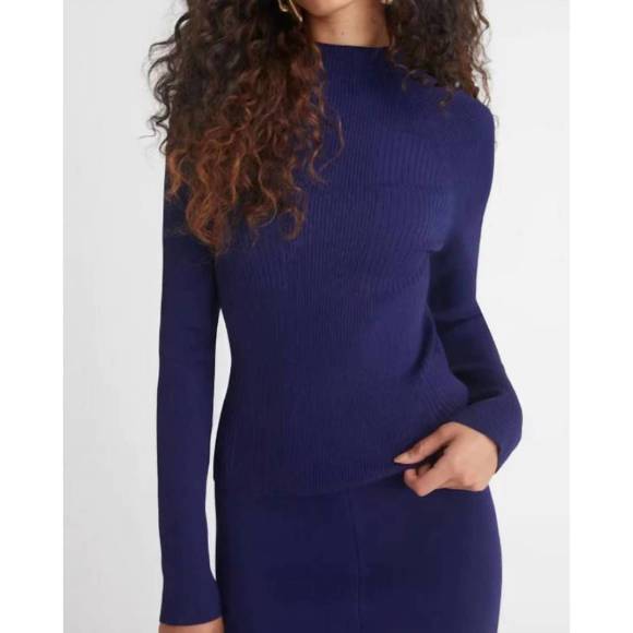 525 America | Tops | New 525 America Haley Rib Mockneck Pullover In ...